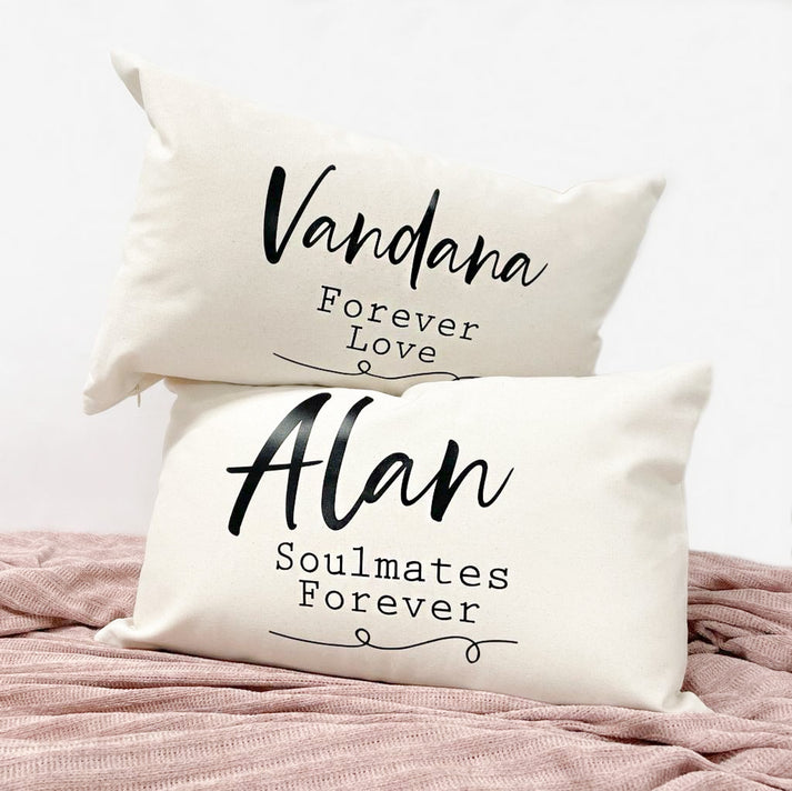 Personalised Cushion Set - x2 Custom Cushions | Add Your Own Text – All ...